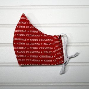Hand Crafted | Accessories | Handmade Cloth Merry Christmas Face Mask ...